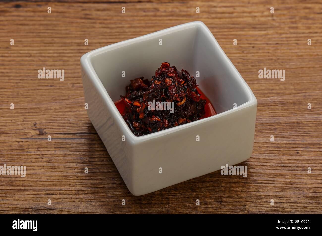 Vietnamese Fried chili pepper sauce with oil Stock Photo - Alamy