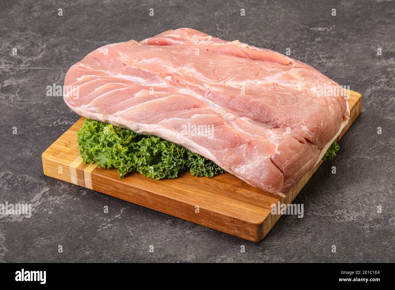 Raw pork loin meat for cooking Stock Photo - Alamy