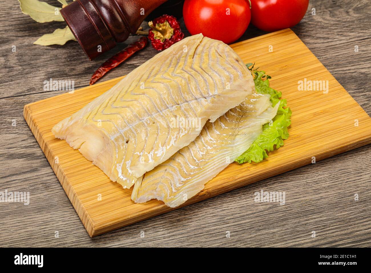 Raw cod fish fillet for cooking Stock Photo - Alamy