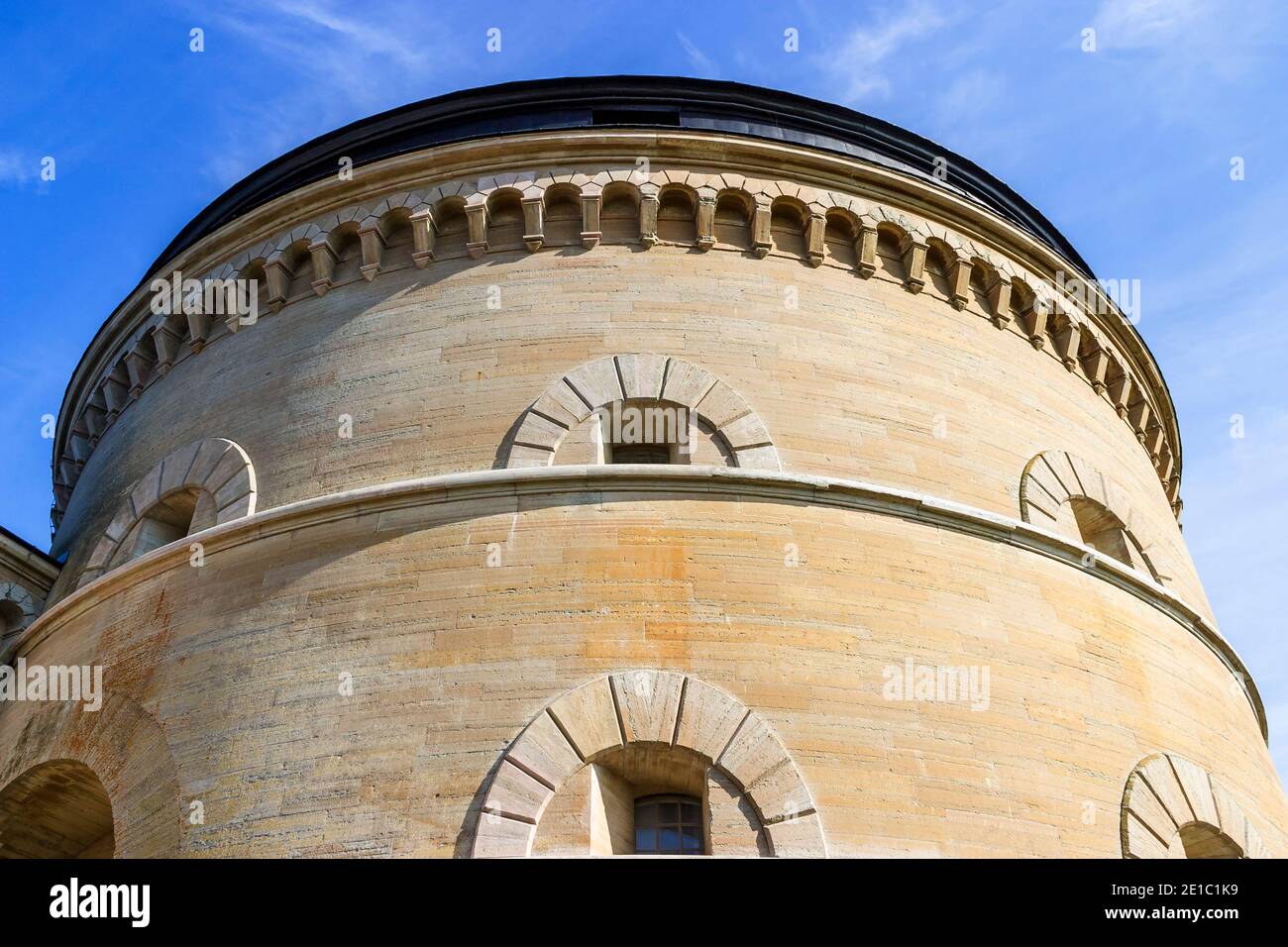 Gun tower at Karlsborg's fortress Stock Photo - Alamy