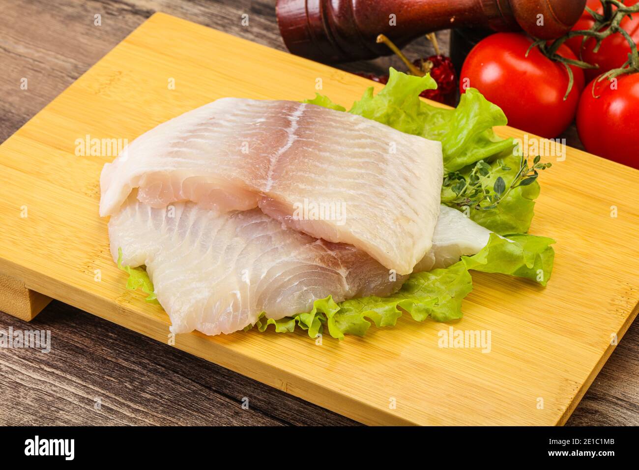 Raw pangasius fillet fish for cooking Stock Photo - Alamy