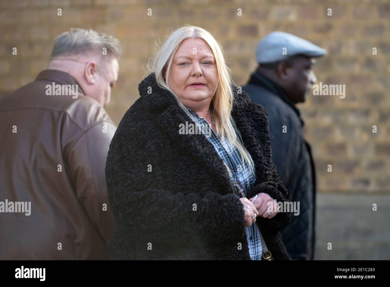 Tracey Ansah, mother of Dom Ansah, outside Luton Crown Court after the ...