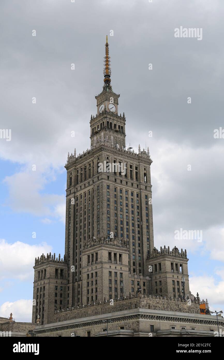 Palace of Culture and Science Building in Warsaw,Poland Stock Photo - Alamy