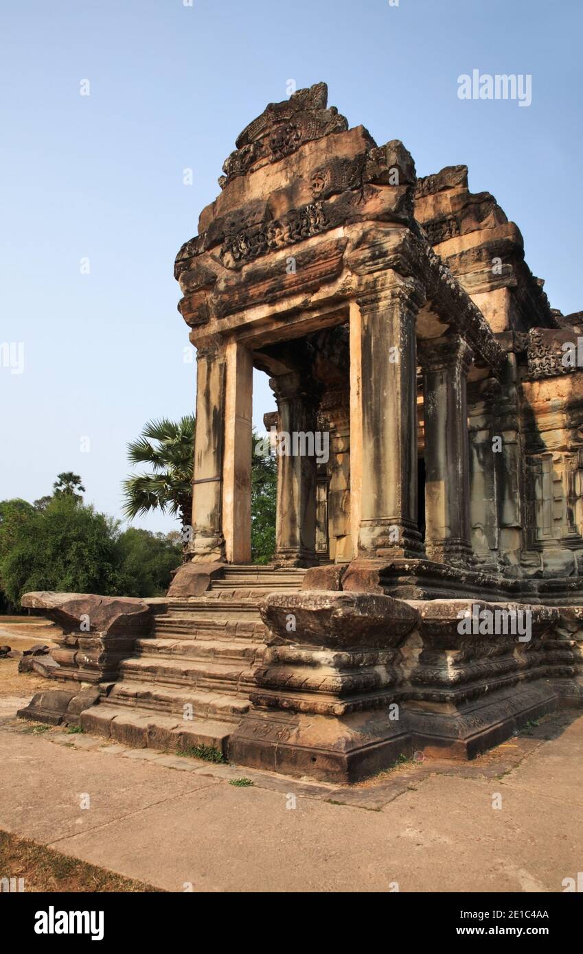 Library of Angkor Wat - Capital temple. Siem Reap province. Cambodia ...