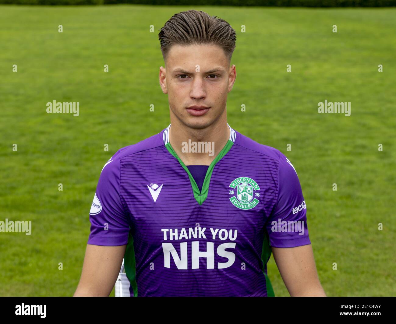 File photo dated 22-08-2020 of Hibernian's Kevin Dabrowski Stock Photo ...