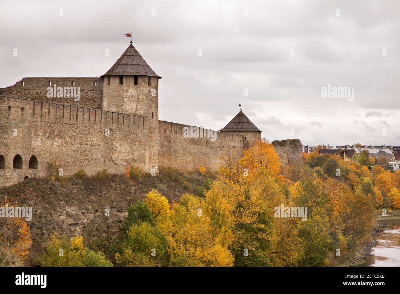 Fortress in Ivangorod. Russia Stock Photo - Alamy