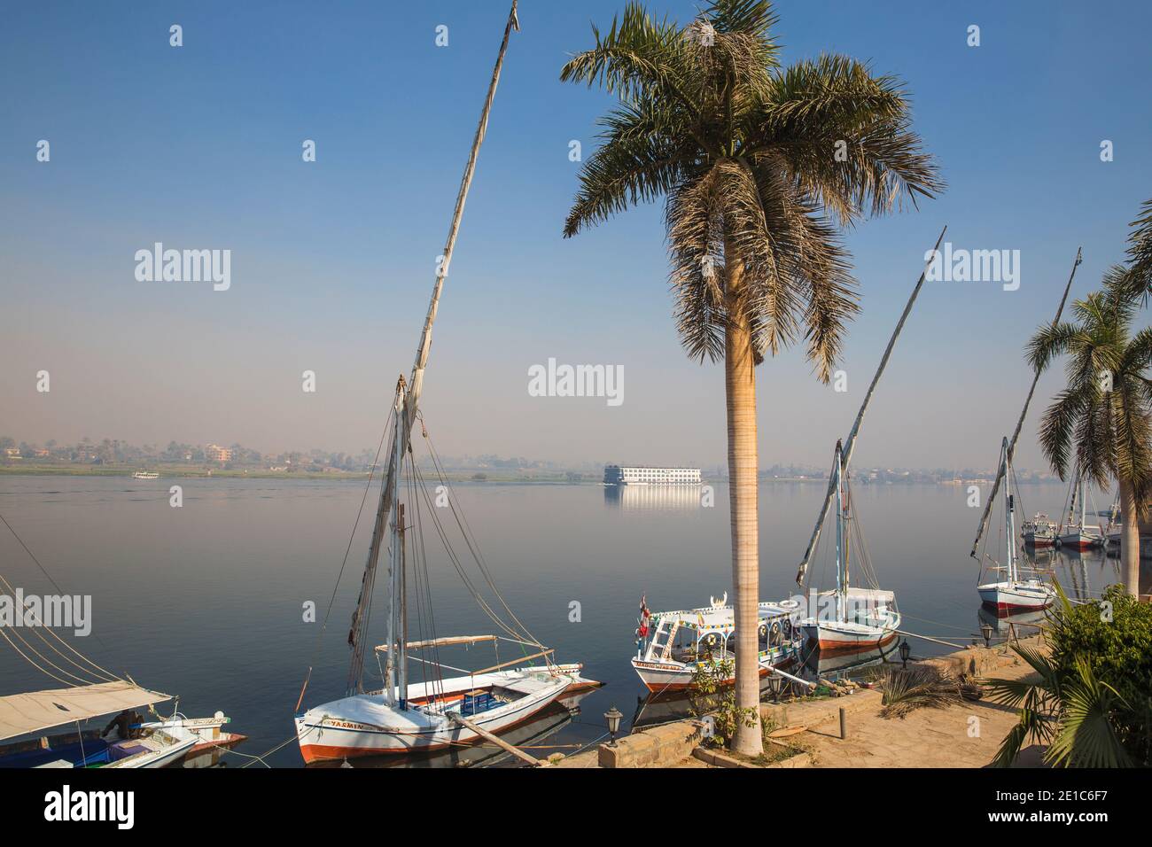 Egypt, Luxor, View of the Nile River Stock Photo - Alamy
