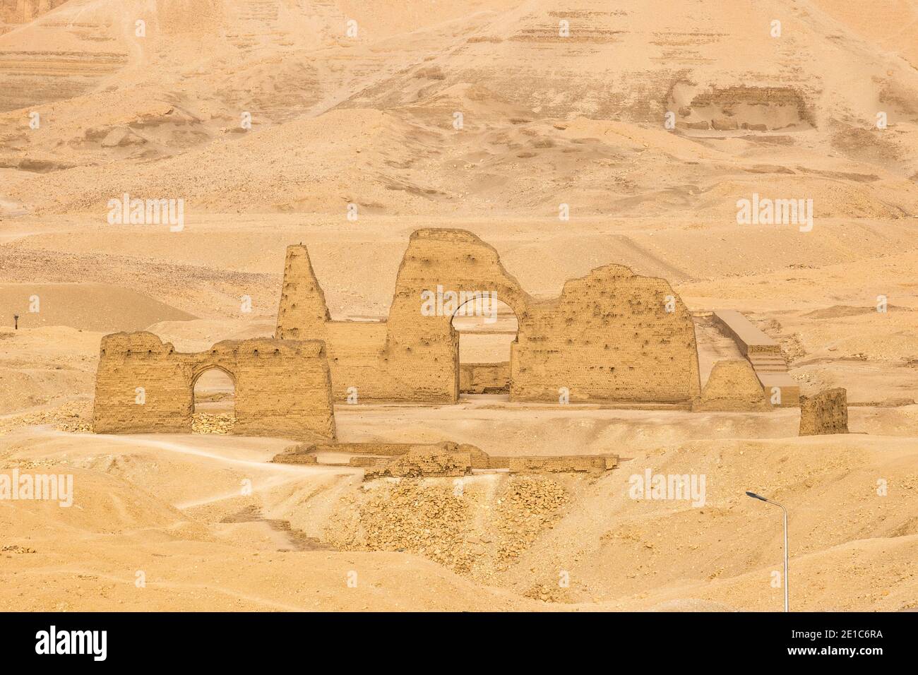 Egypt, Luxor, West Bank, Deir Al Bahri, Temple near to Temple of Hatshepsut Stock Photo - Alamy