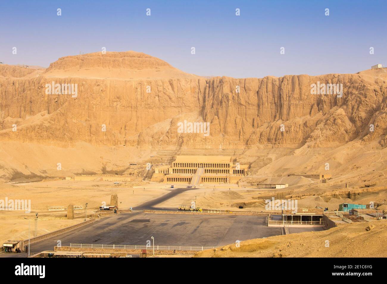 Egypt, Luxor, West Bank, Deir Al Bahri, Temple of Hatshepsut also known ...