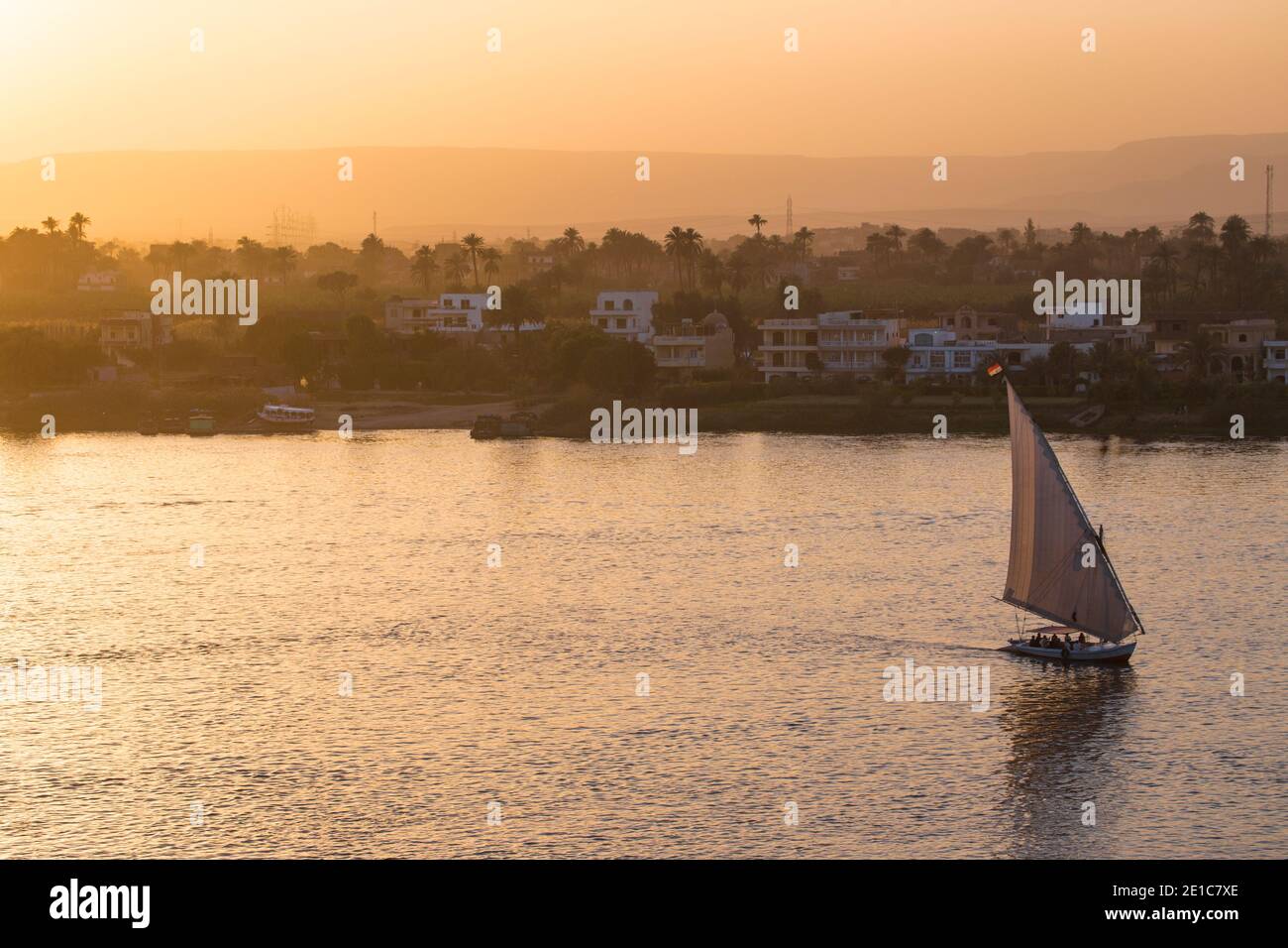 Egypt, Luxor, View of the Nile River Stock Photo - Alamy
