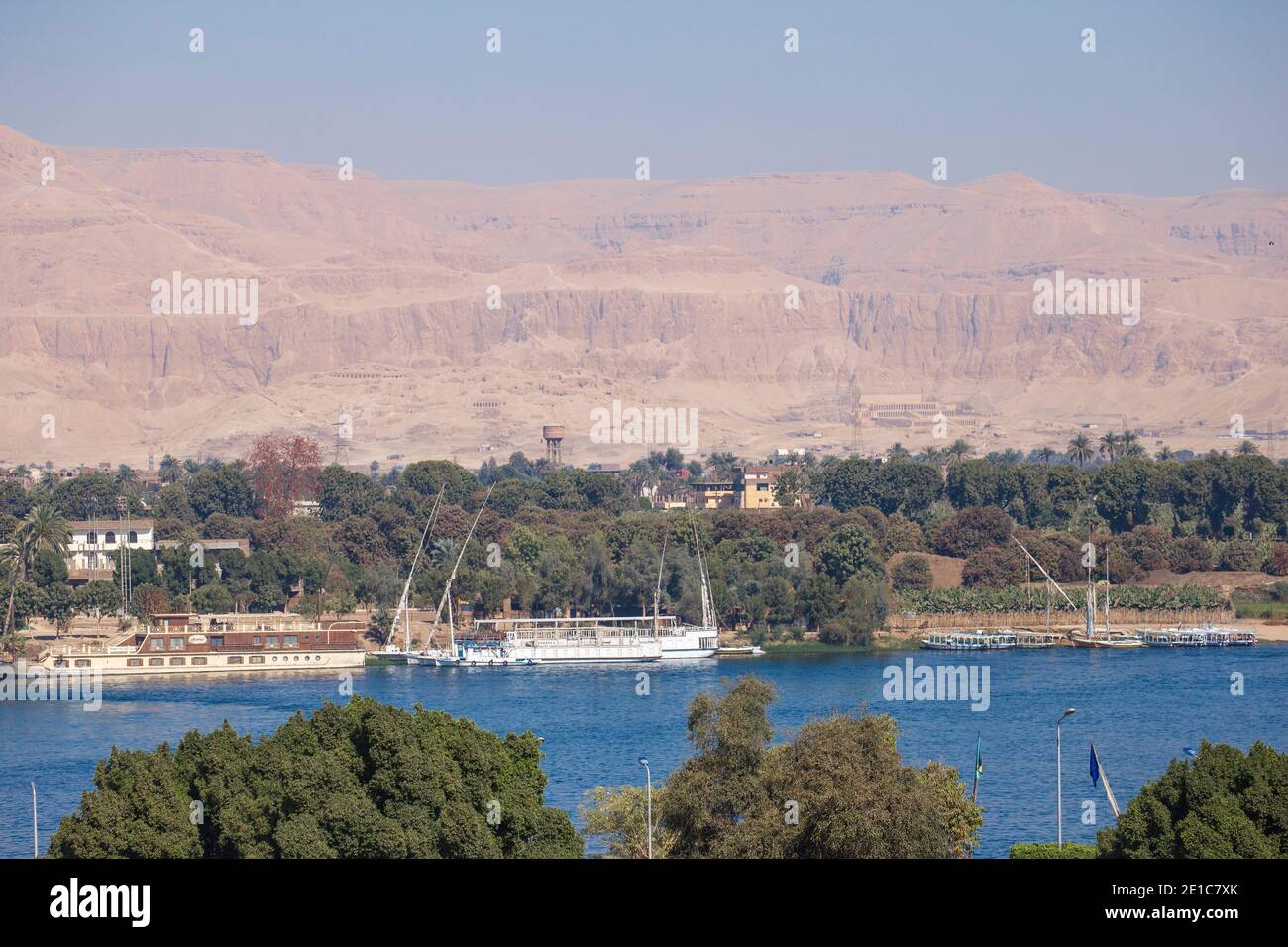 Egypt, Luxor, View of the Nile River Stock Photo - Alamy