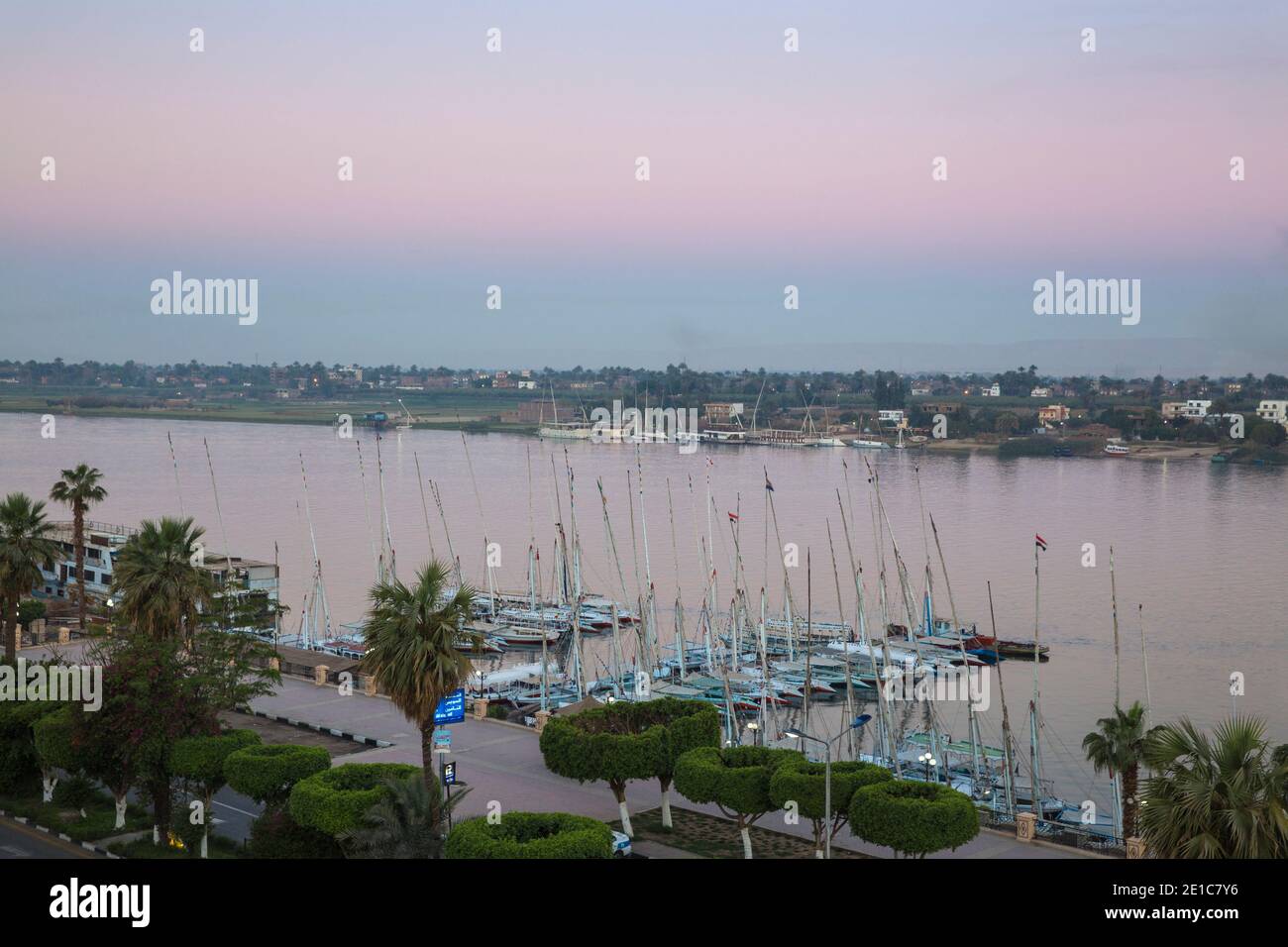 Egypt, Luxor, View of the Nile River Stock Photo - Alamy