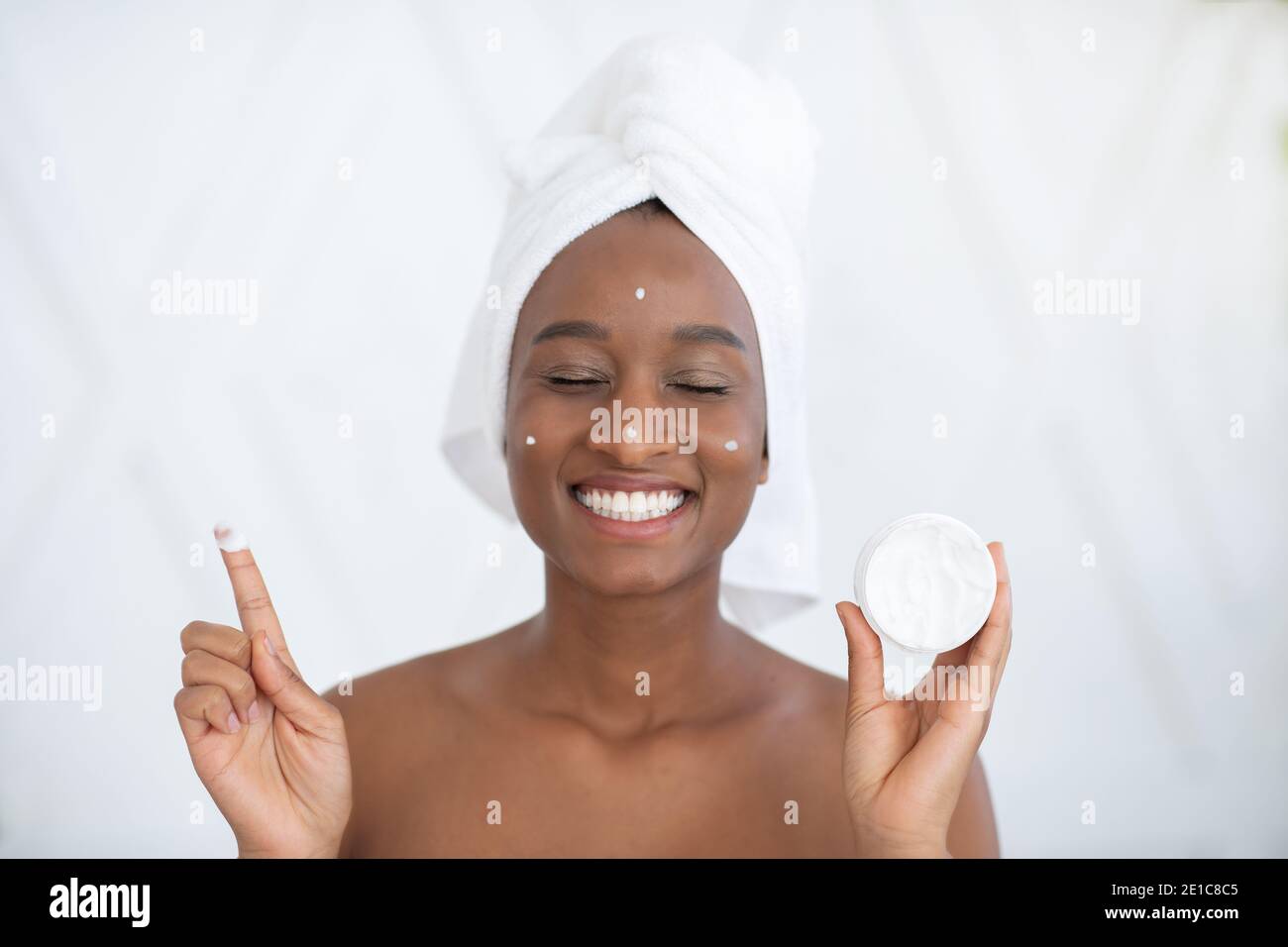 Healthy skin, care, moisturizing, beauty and spa treatment Stock Photo ...