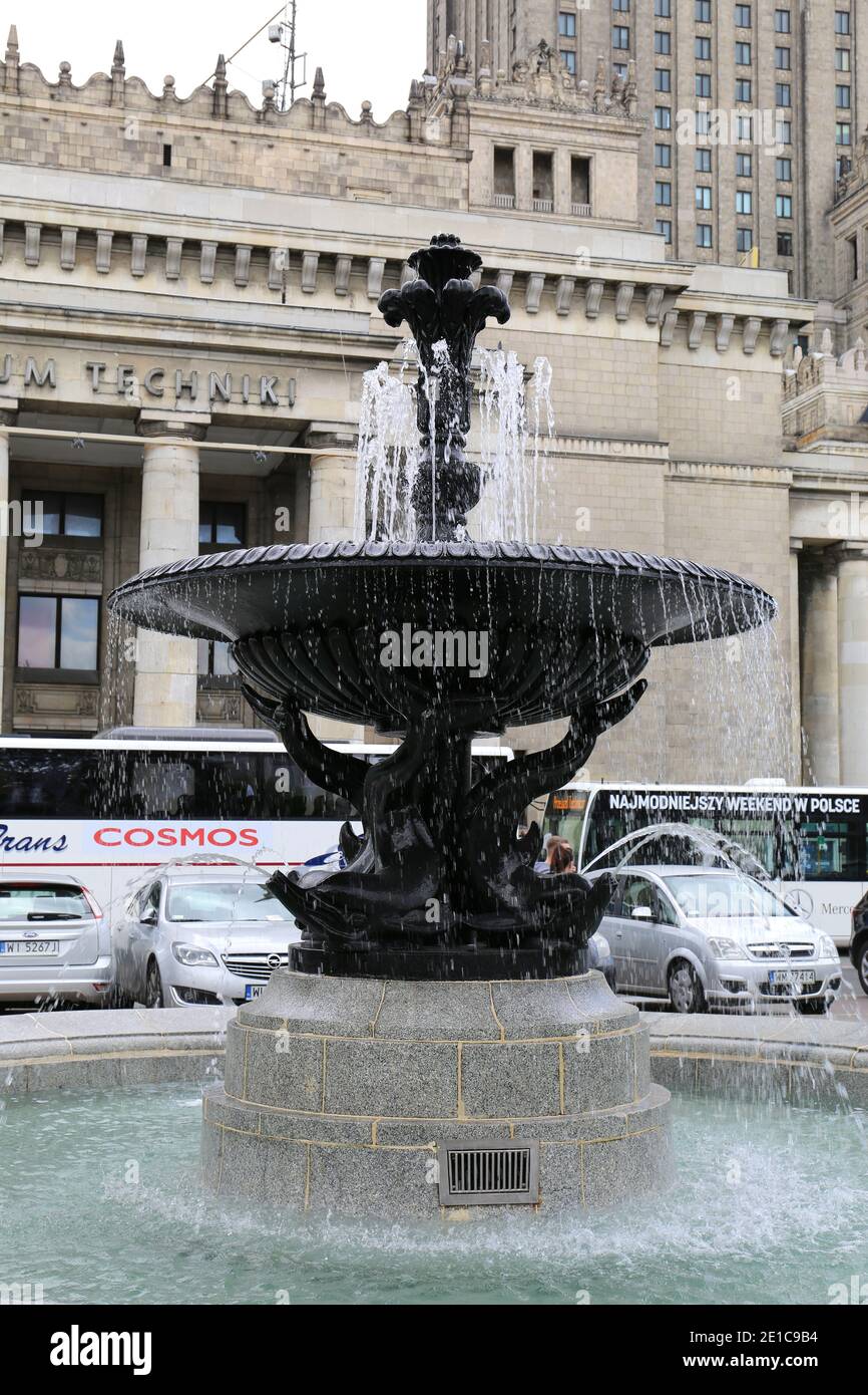 Old Water Fountain in Warsaw,Poland Stock Photo - Alamy