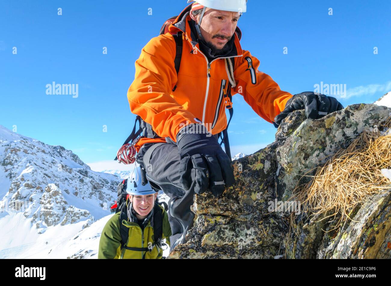 Alpinist silhouette hi-res stock photography and images - Alamy
