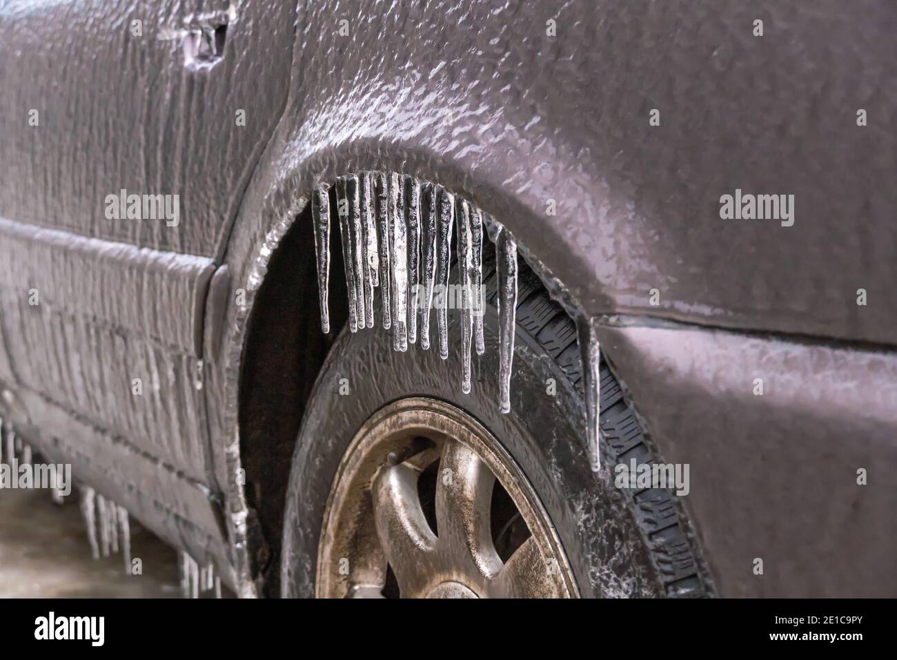 Frozen Wheel Icicles High Resolution Stock Photography and Images - Alamy