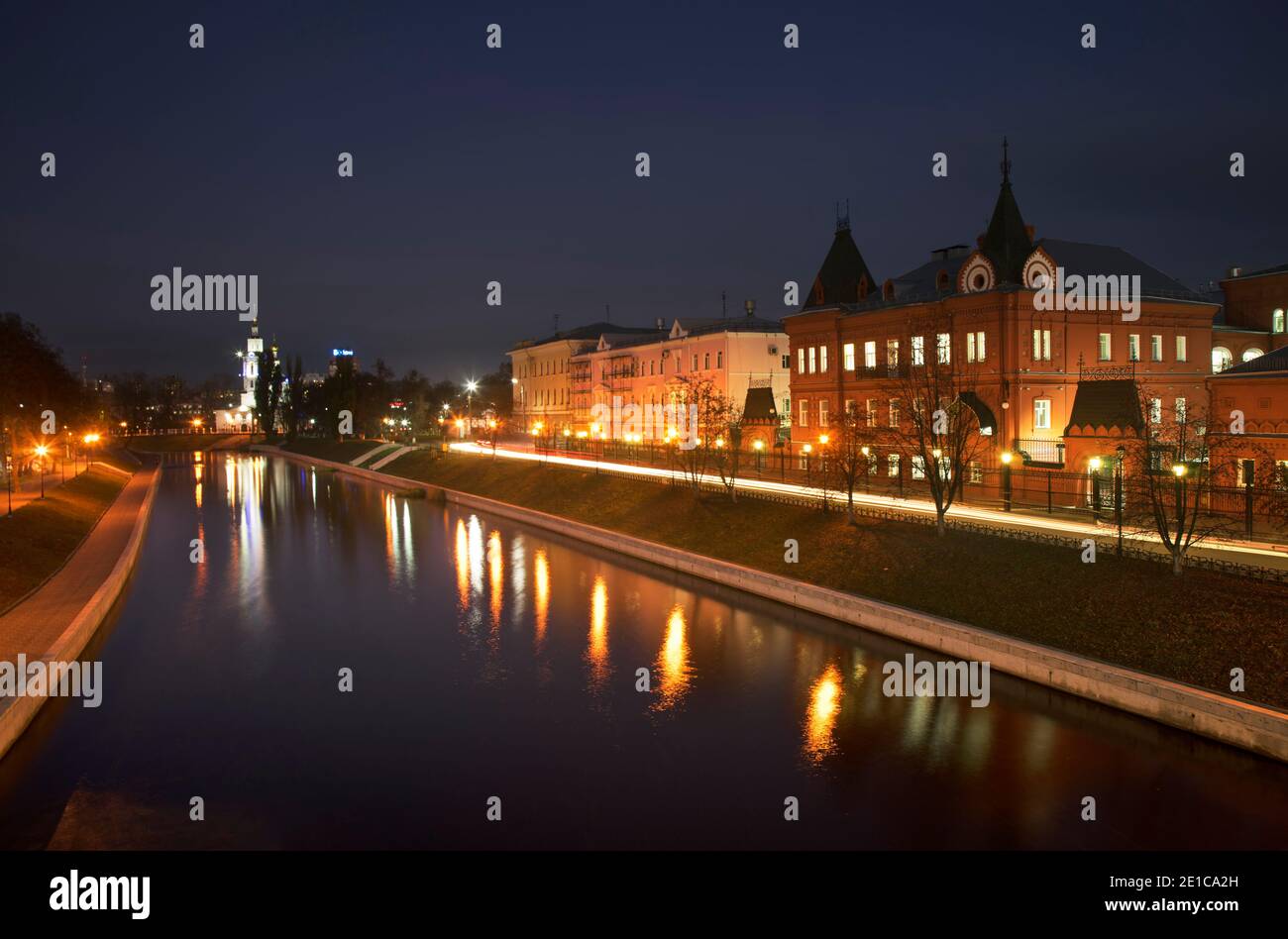 Embankment of Orlik river in Oryol (Orel). Russia Stock Photo - Alamy