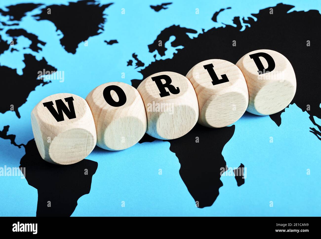 Word world map hi-res stock photography and images - Alamy