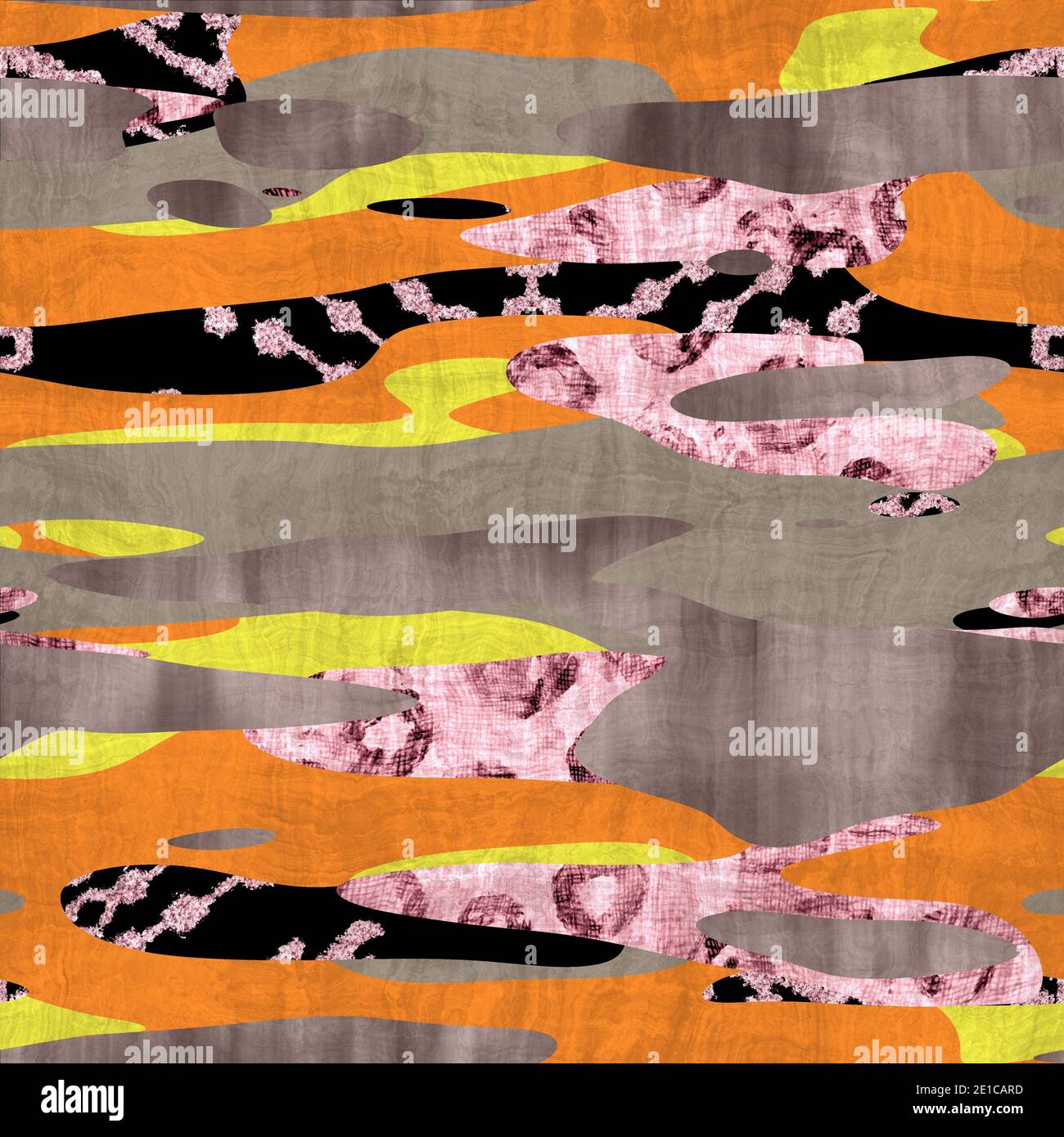 Seamless collage in camo shapes vivid montage Stock Photo - Alamy