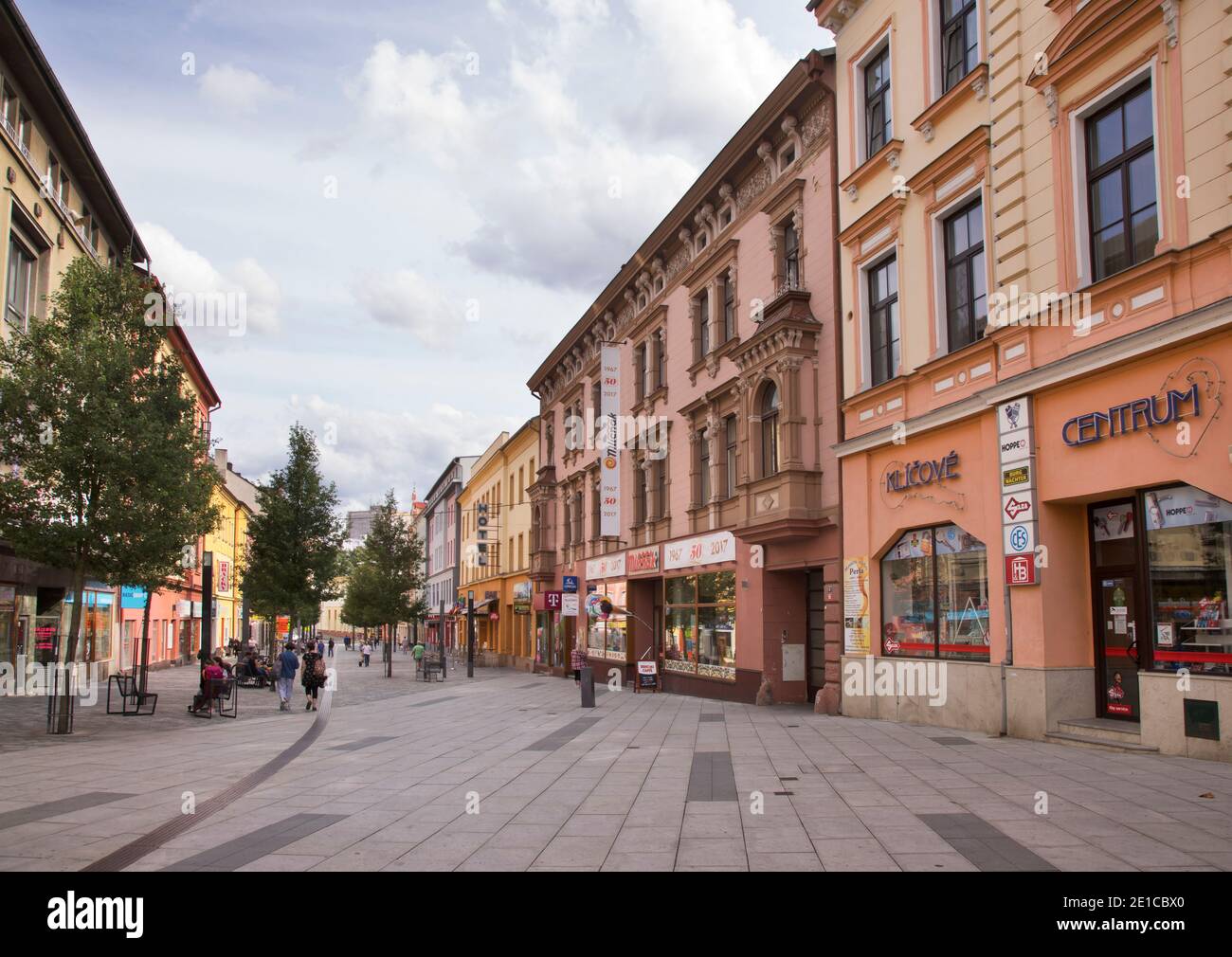 Freedom (Svobody) street in Cheb. Czech Republic Stock Photo - Alamy