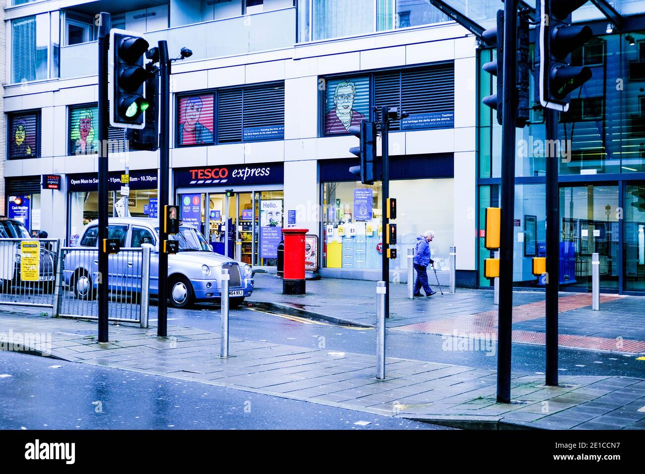 Epsom Surrey, London UK January 06 2021, Network Rail Main Line Epsom ...
