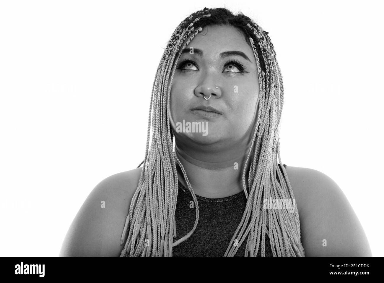 Fat asian woman Black and White Stock Photos & Images - Alamy