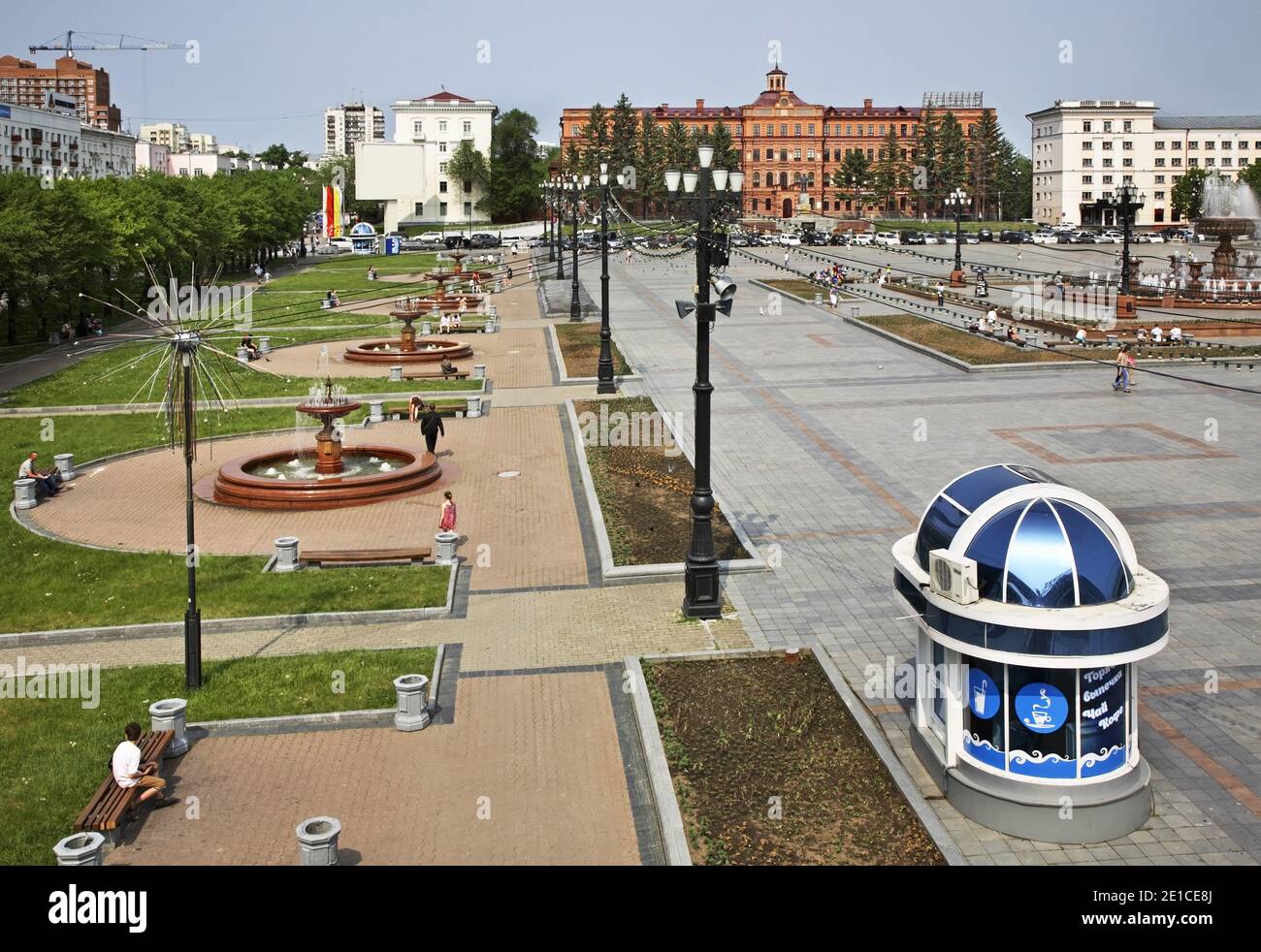 Khabarovsk lenin square hi-res stock photography and images - Alamy