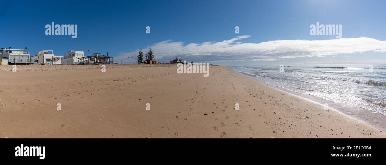 beautiful Faro beach on the Algarve Coast of Portugal Stock Photo - Alamy