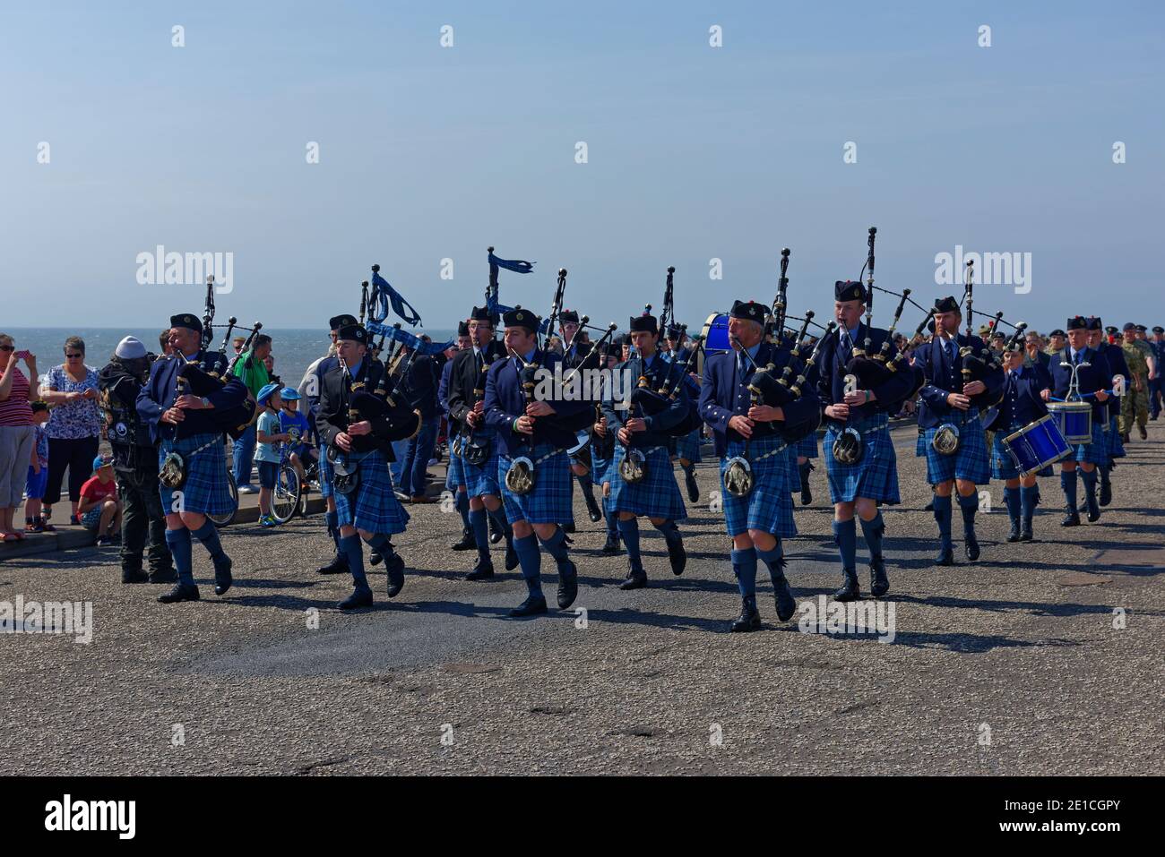One of the several Pipe and Drum Scottish Marching bands displaying at ...