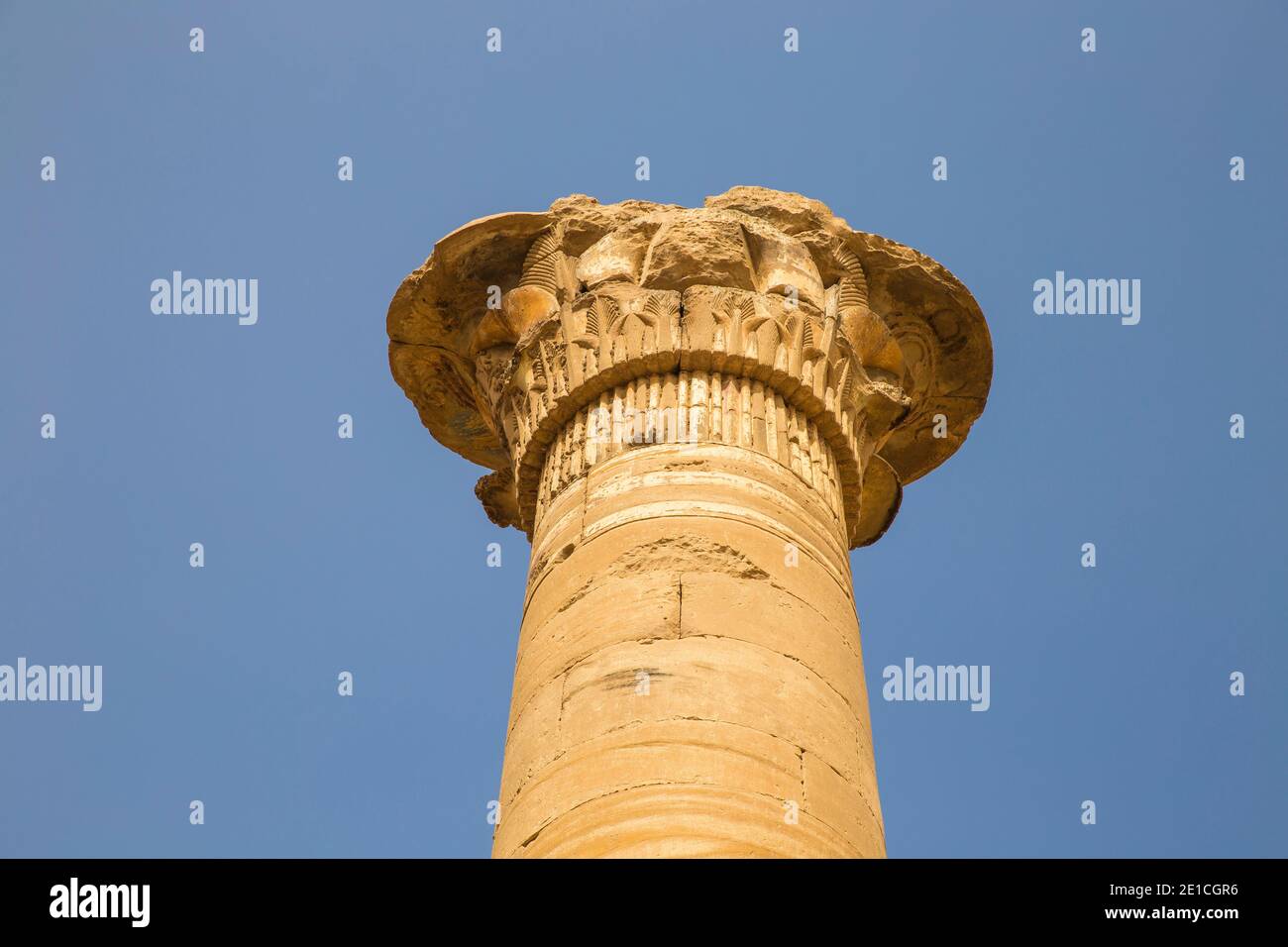 Egypt, Luxor, West Bank, The temple of Ramesses 111 at Medinet Habu ...