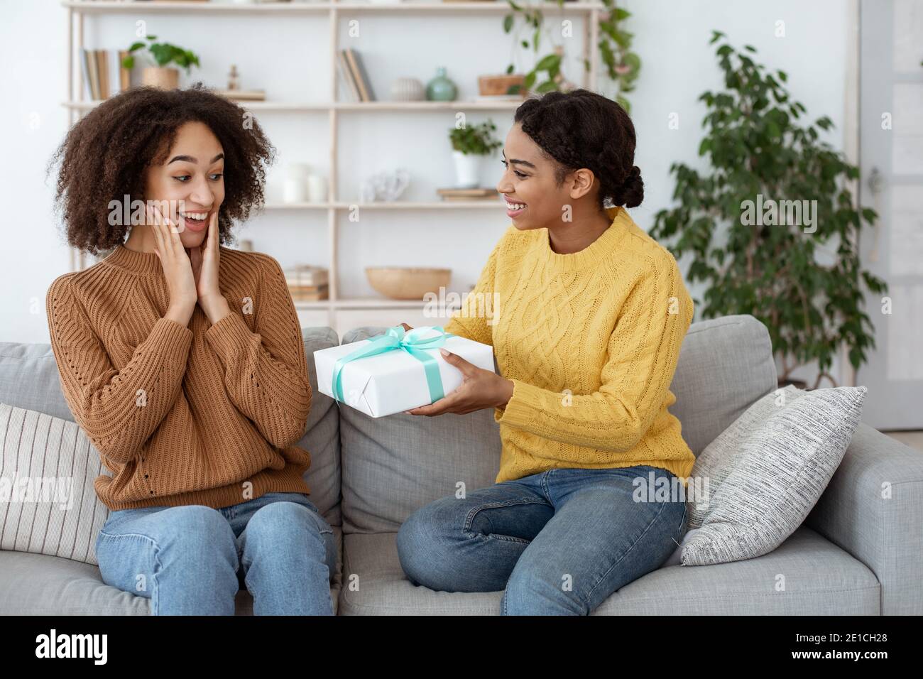 Self-isolation, gift from friend and celebration at home during covid ...