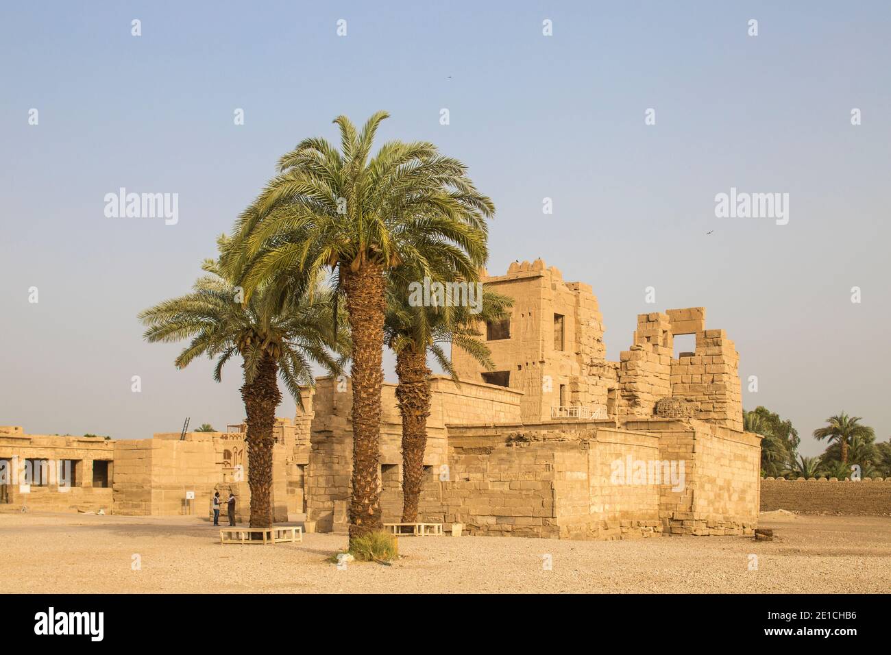 Egypt, Luxor, West Bank, The temple of Ramesses 111 at Medinet Habu ...