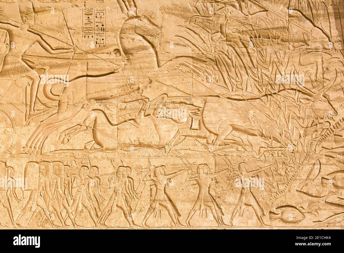 Egypt, Luxor, West Bank, The temple of Ramesses 111 at Medinet Habu ...