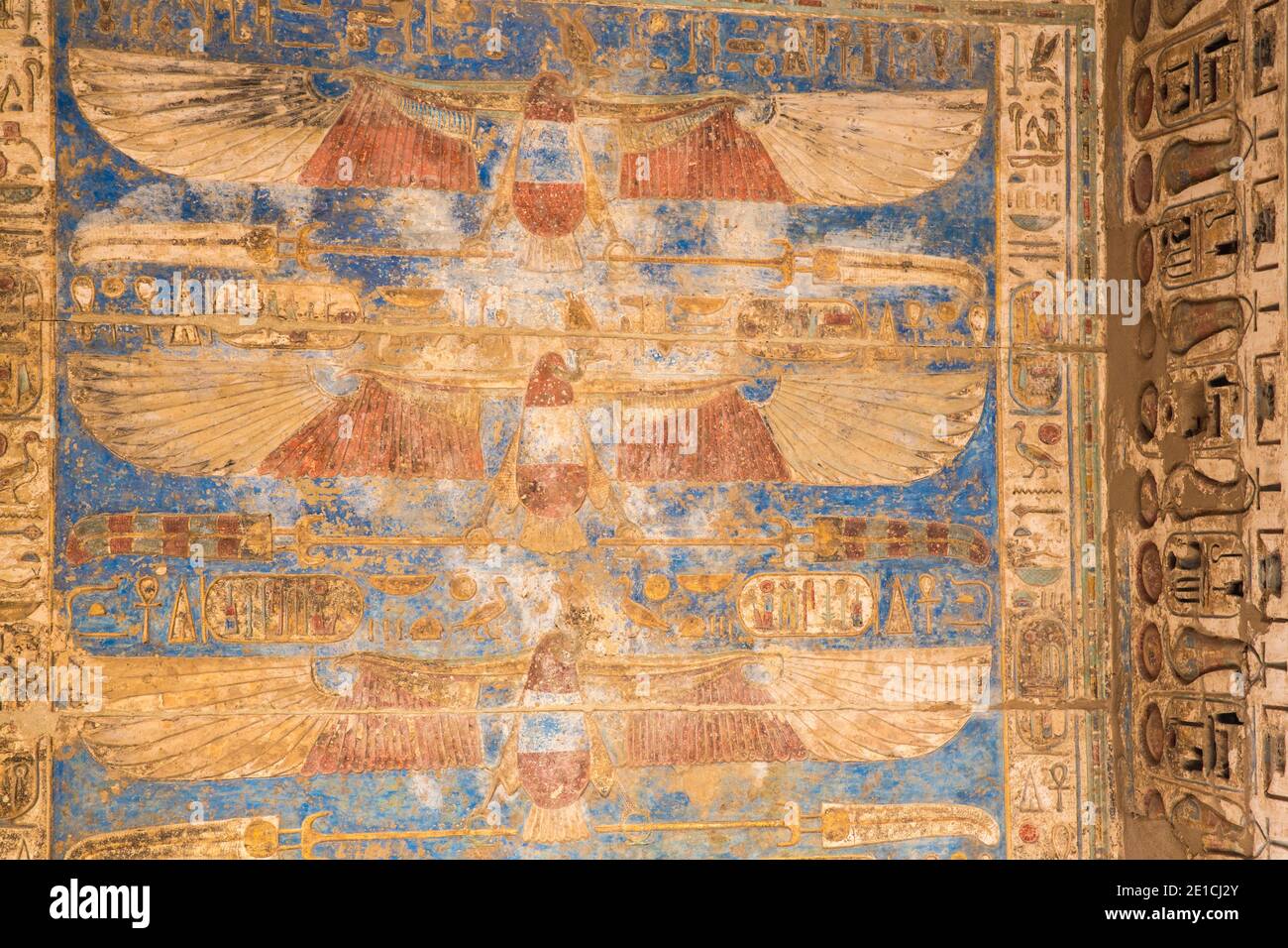 Egypt, Luxor, West Bank, The temple of Ramesses 111 at Medinet Habu ...