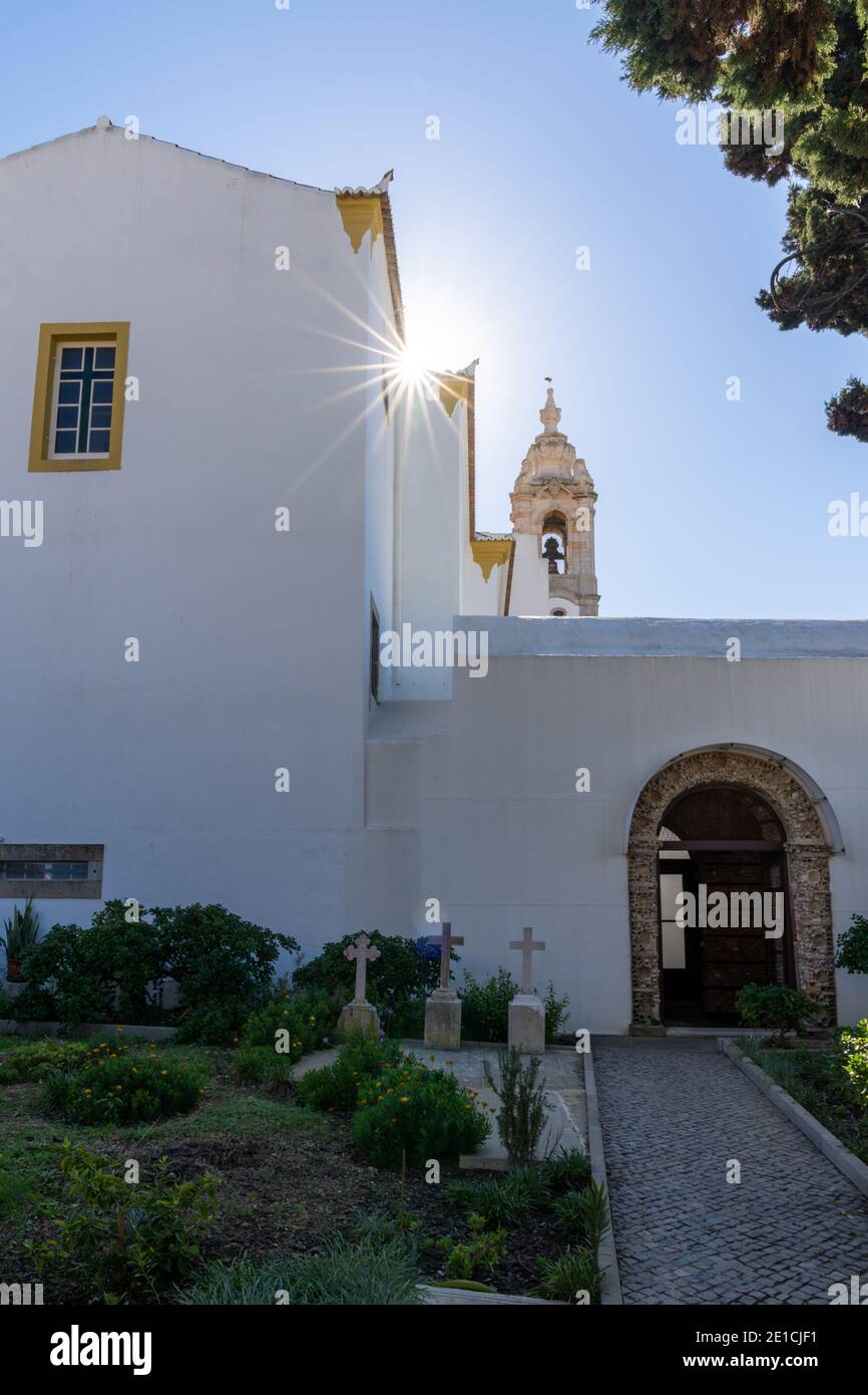 Faro, Portugal - 31 December 2020: view of the Igreja do Carmo Church ...