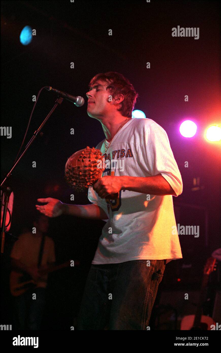 Blur in concert at a secret fan club gig where they just played their ...