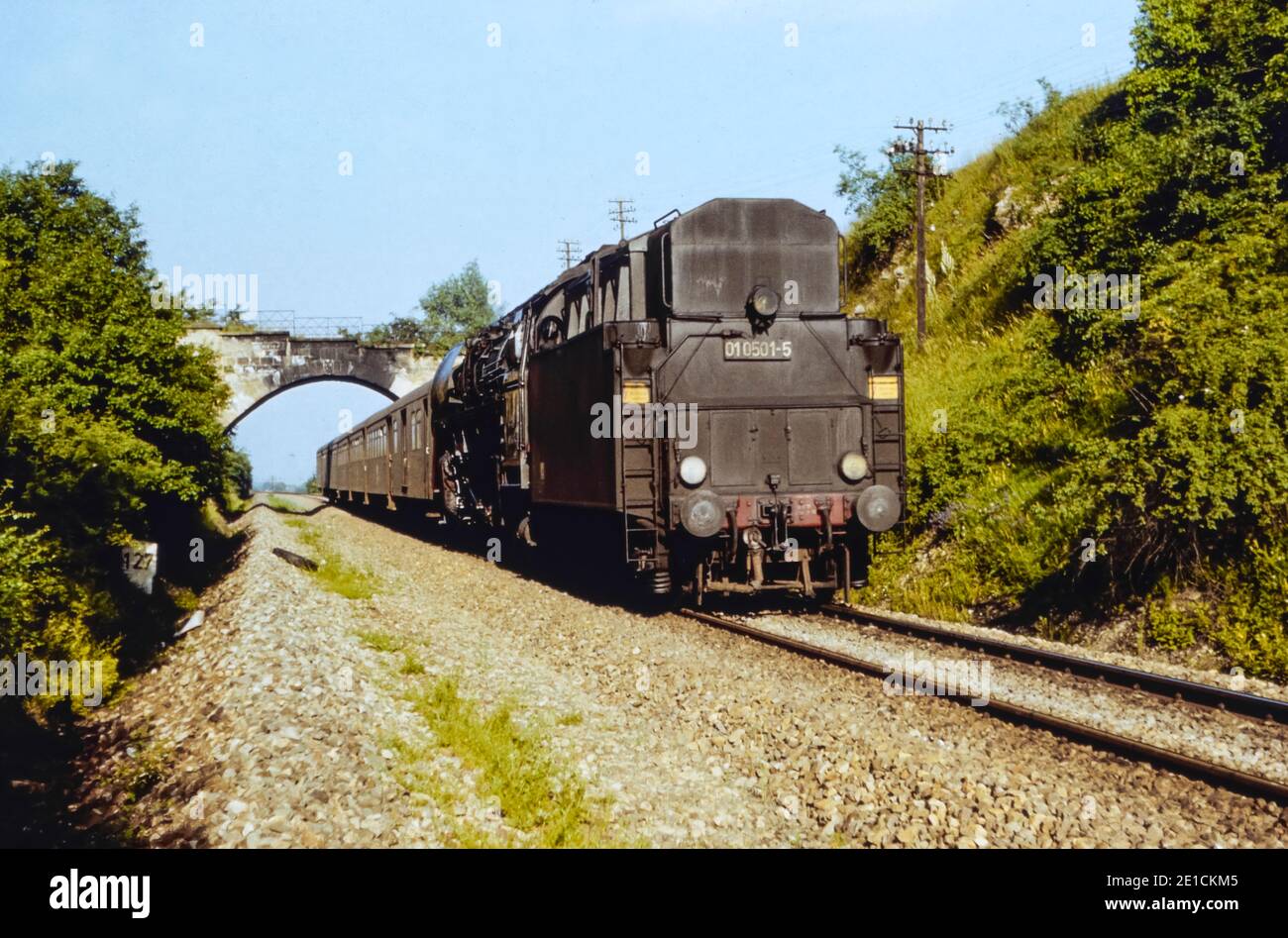 Express Steam Locomotive 01 0501-5 With A Passenger Train In The Cut ...