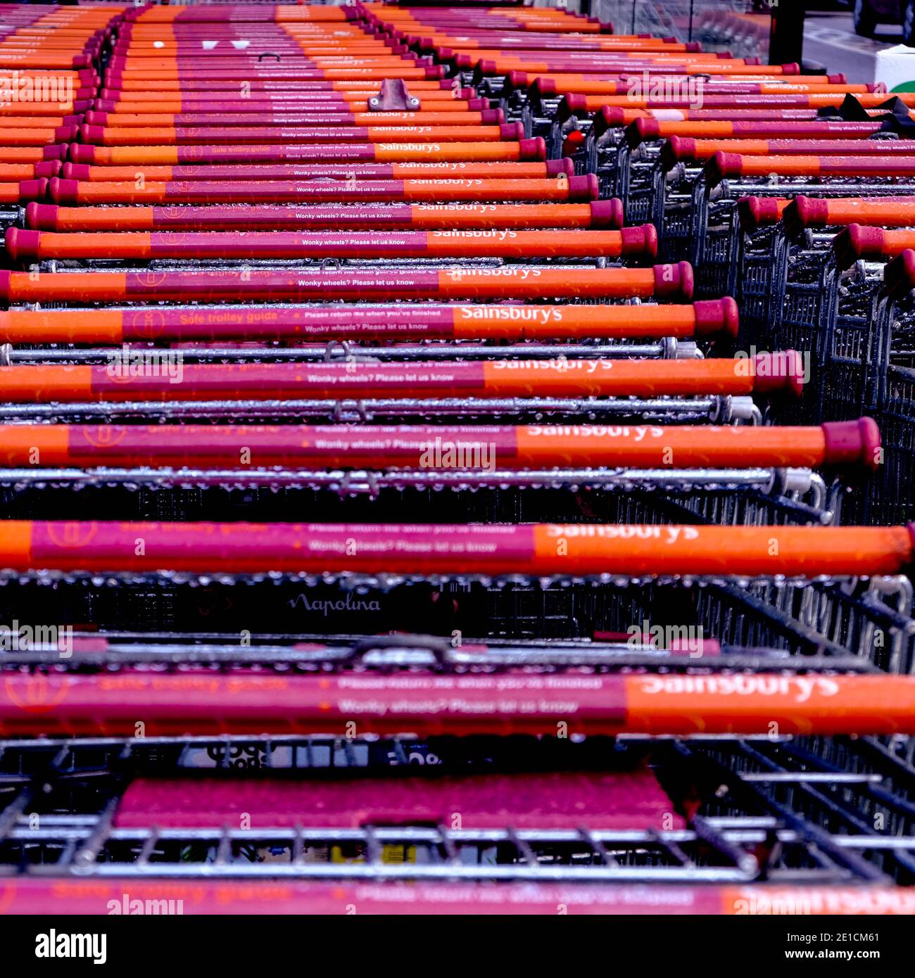 Shopping trolley uk sainsburys hi-res stock photography and images - Alamy