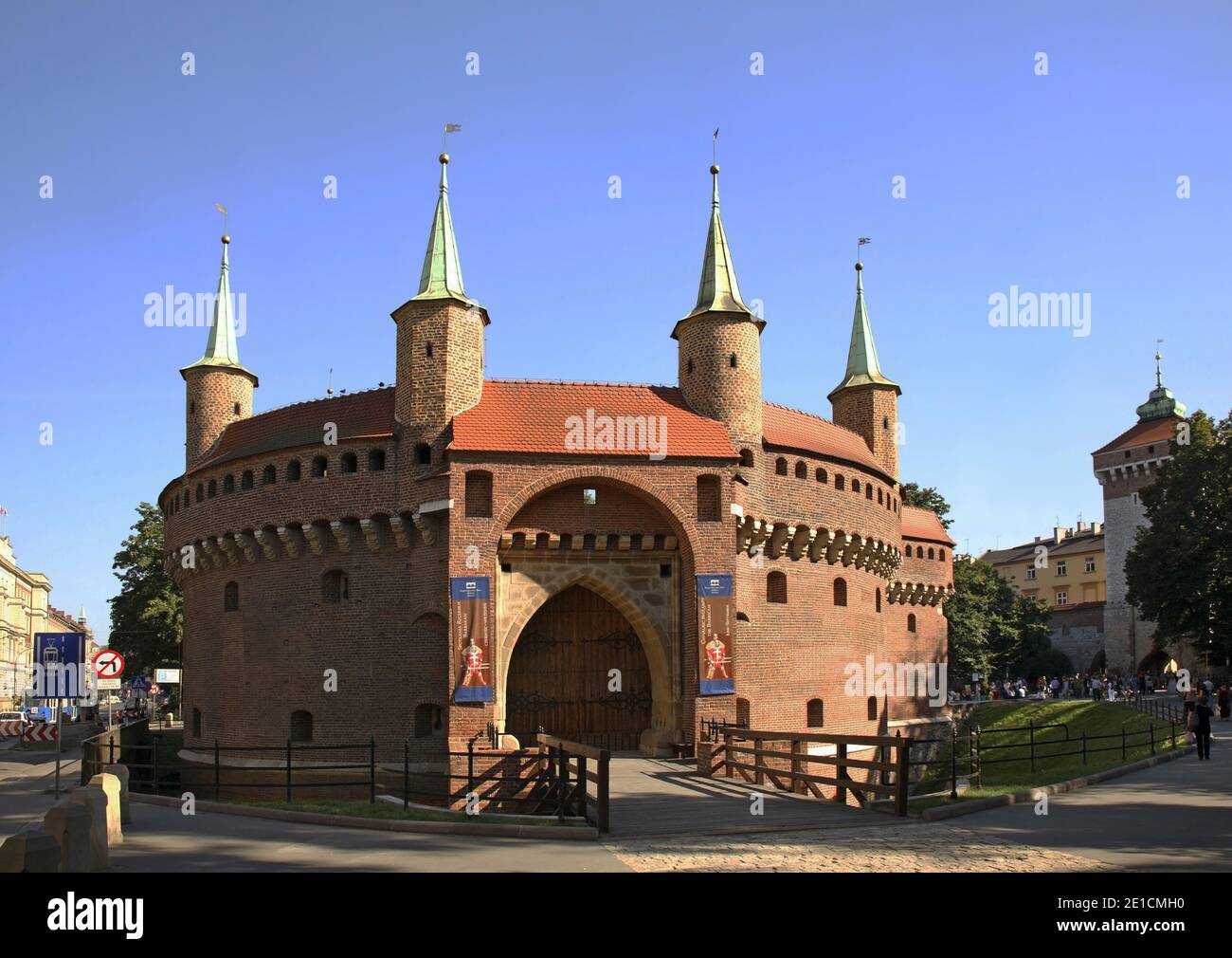 Barbican in Krakow. Poland Stock Photo - Alamy