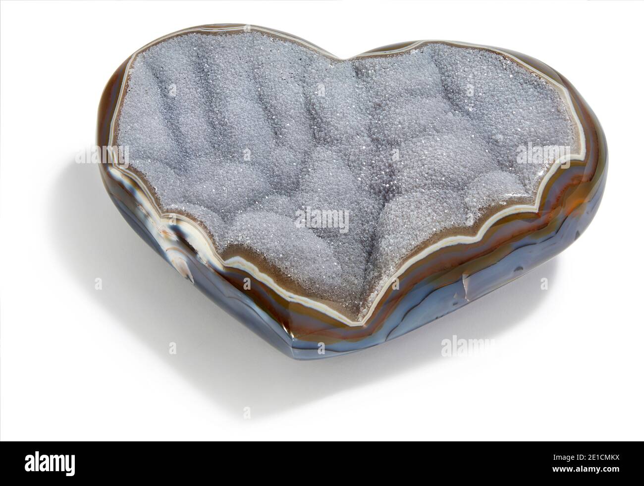 Purple stone heart with fine texture on surface designed by Anna ...