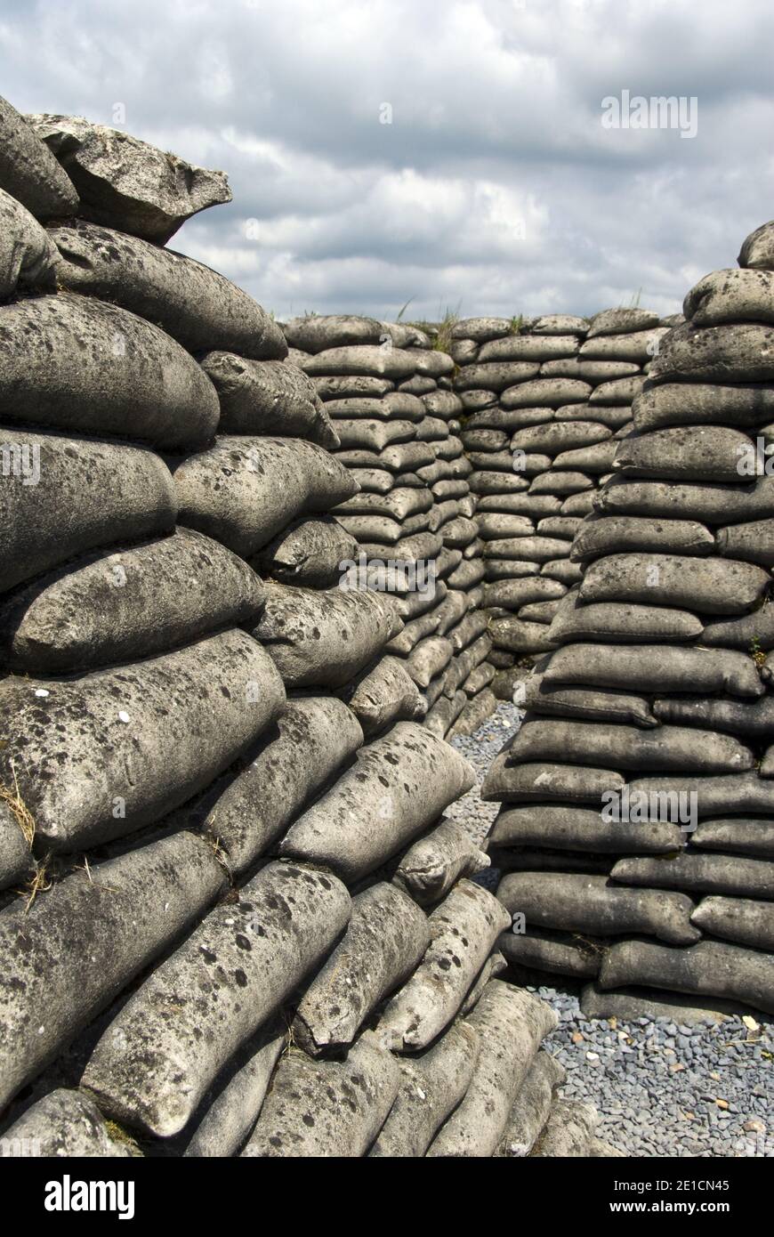 The “Trench of Death” is a preserved section of World War One military ...