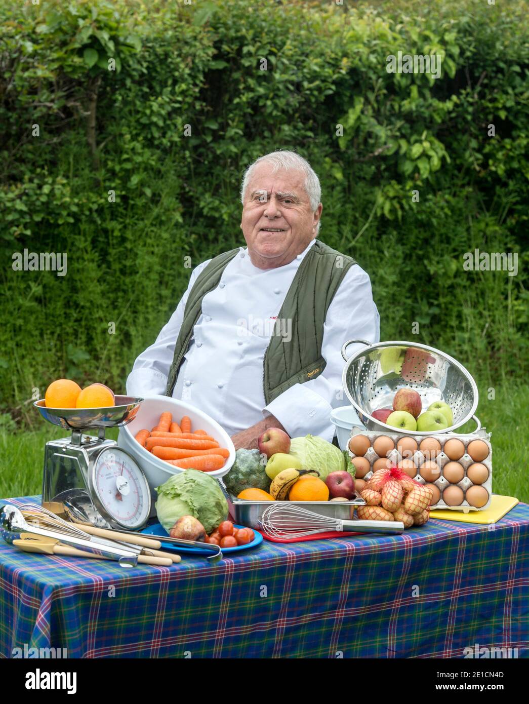 File portrait photo. 26th May 2015. Kelso, Scottish Borders. Chef ...