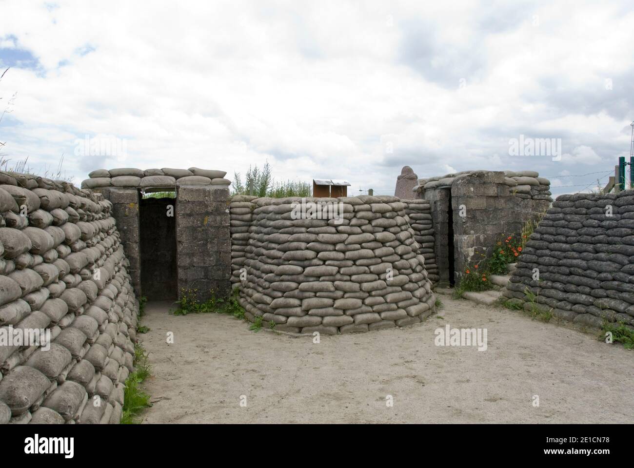 The “Trench of Death” is a preserved section of World War One military ...