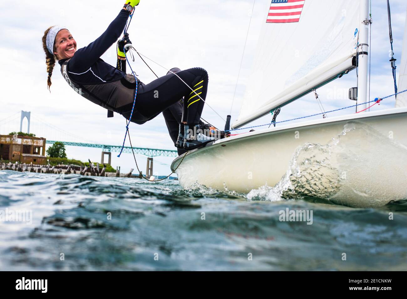 Womens sailing team Perfect Vision Sailing training together in Newport ...