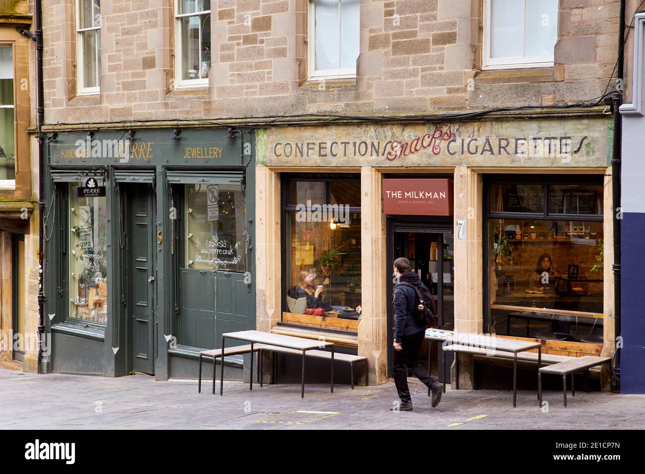 Milkman coffeeshop hi-res stock photography and images - Alamy