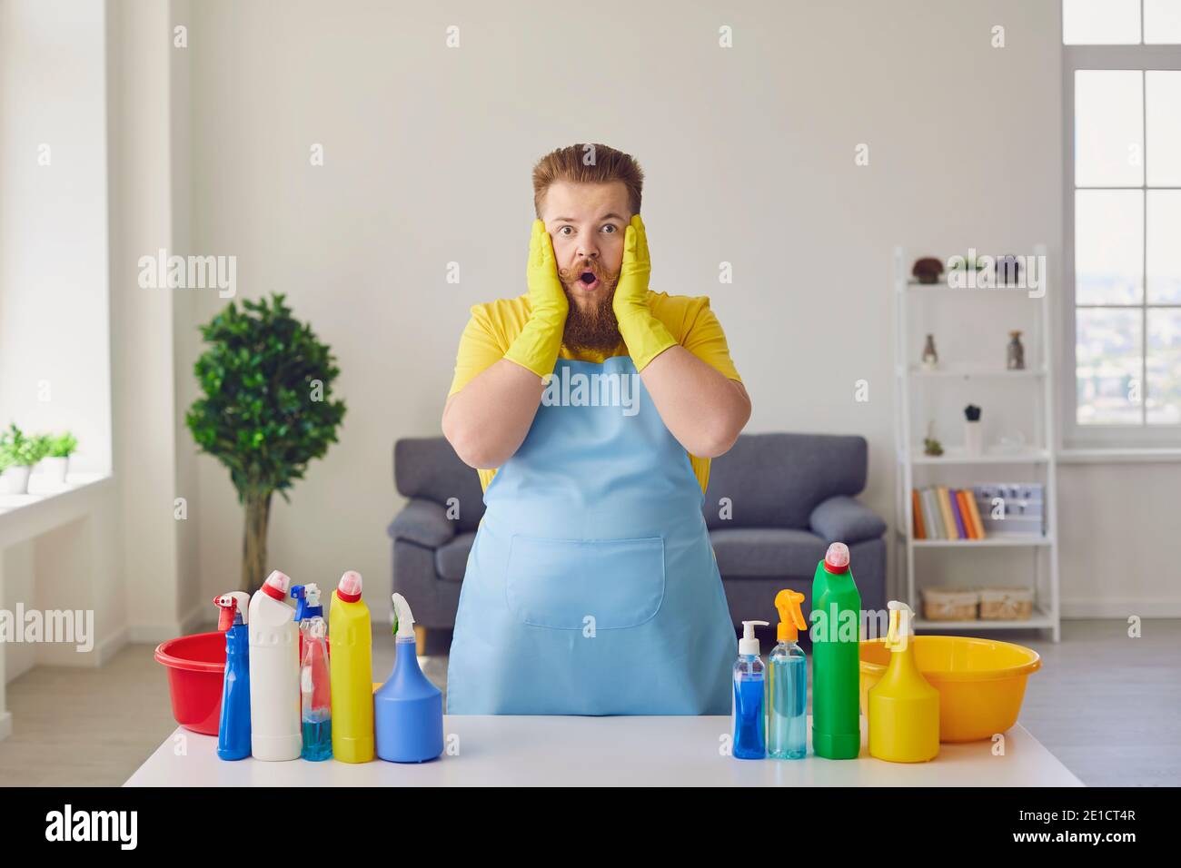 Funny Men Cleaning House