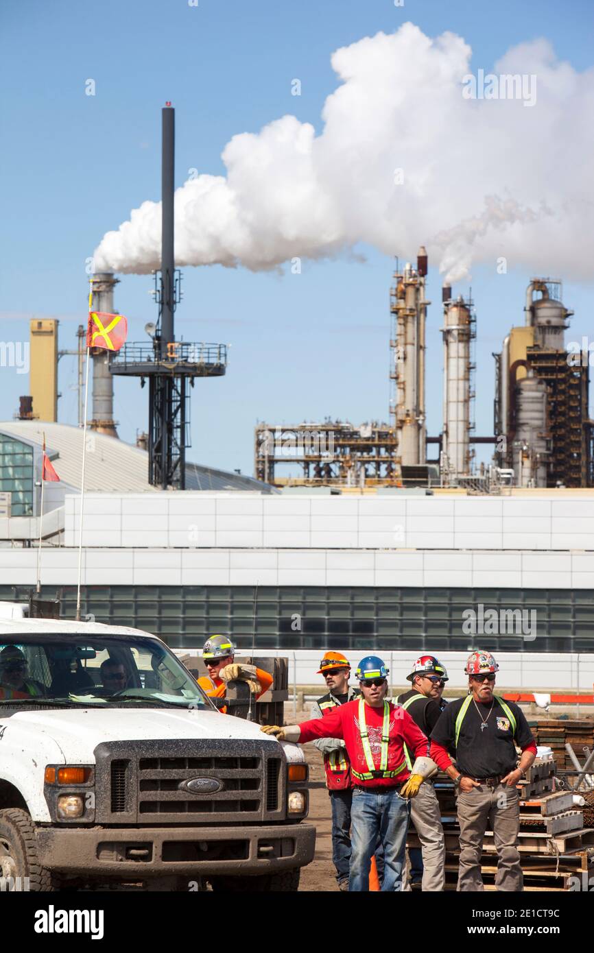 The Syncrude upgrader plant. The tar sands are the largest industrial ...