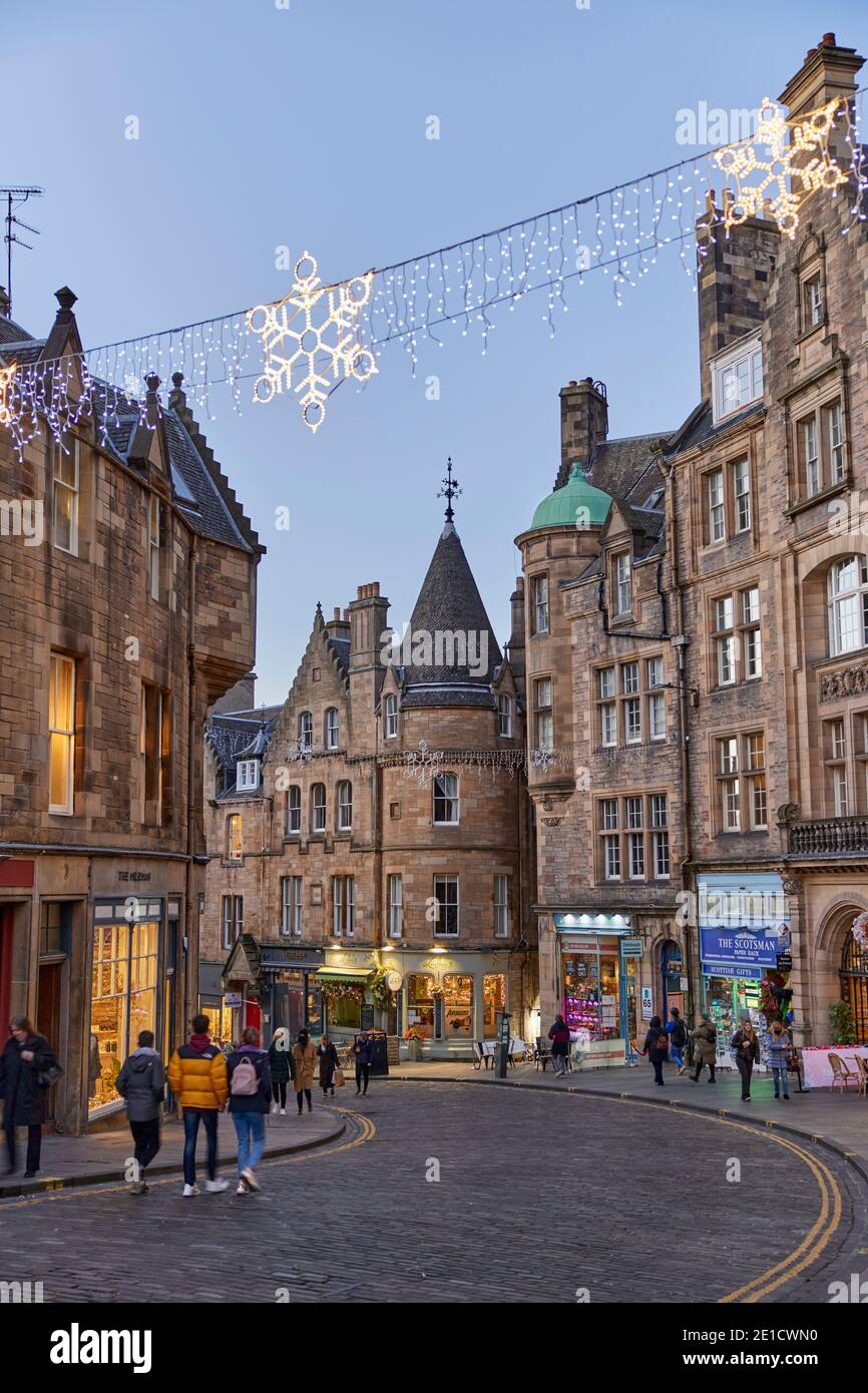 Edinburgh cockburn street hi-res stock photography and images - Alamy