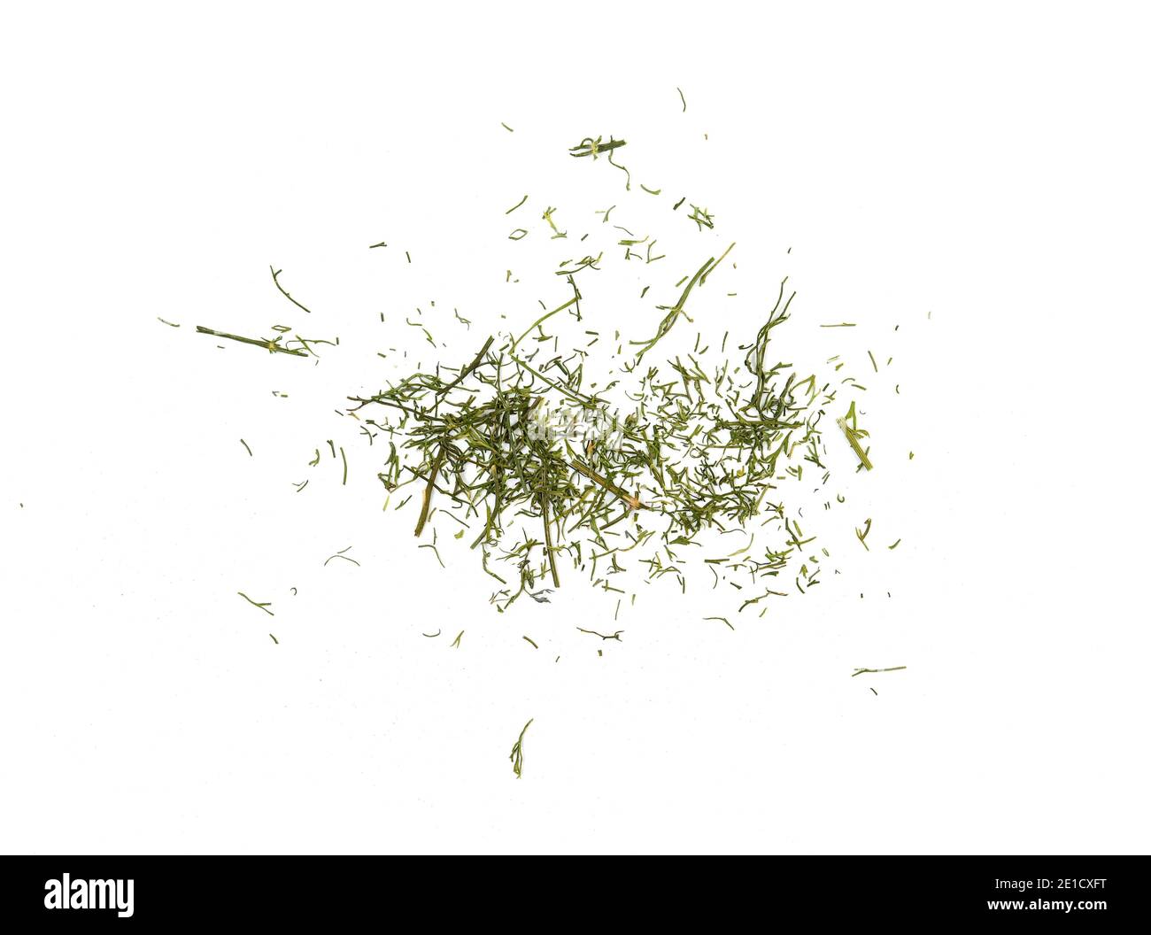 Spice Dried dill isolated. Pile of dried dill seasoning isolated over ...