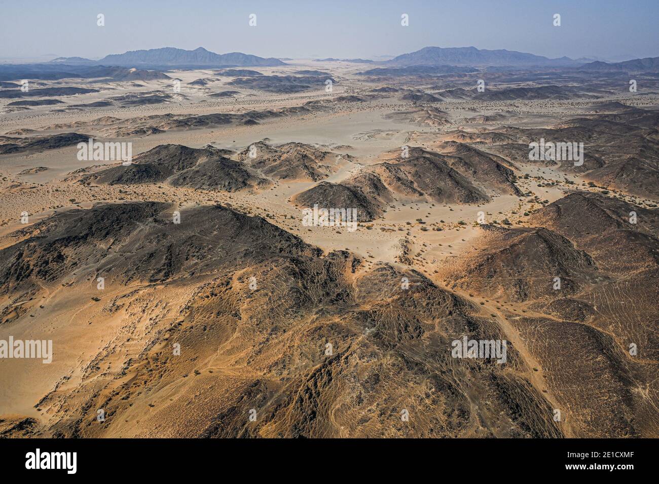 Landscape during the 4th stage of the Dakar 2021 between Wadi Al ...